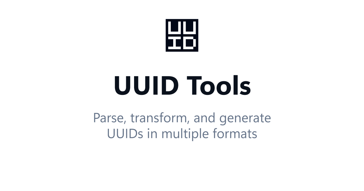 UUID Tools